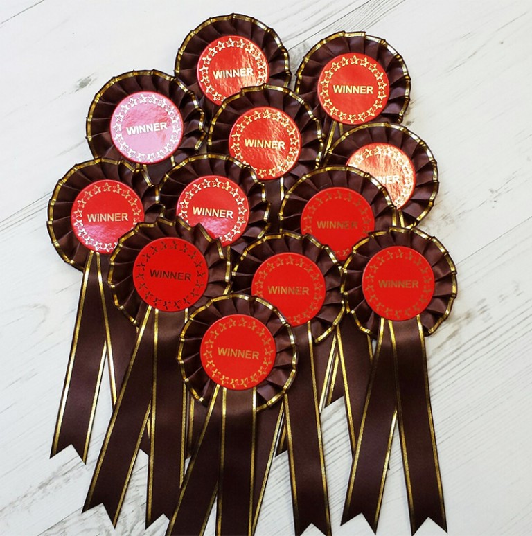 Pack of 50 Winner rosettes | Darlow Rosettes